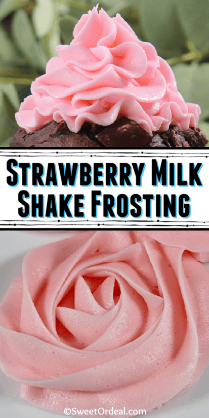 Strawberry Milk Shake Frosting | Sweet Ordeal | Frosting
