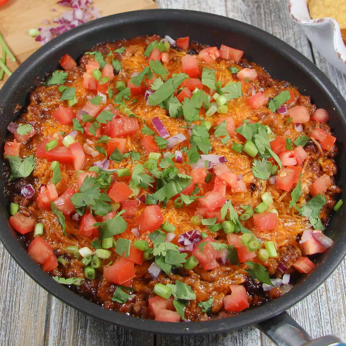 Taco Bean Dip | Sweet Ordeal | Appetizer