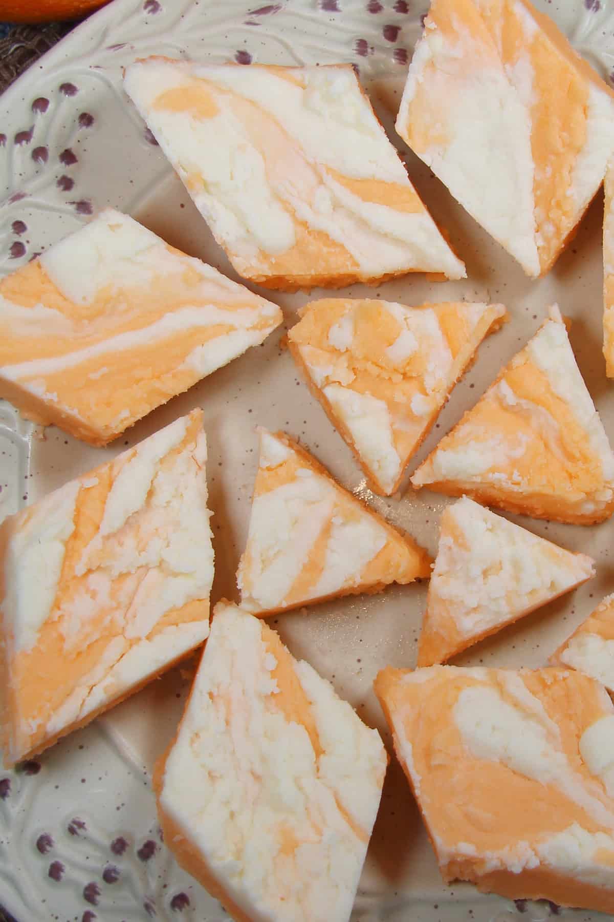 Orange Marbled Fudge | Sweet Ordeal | Dessert