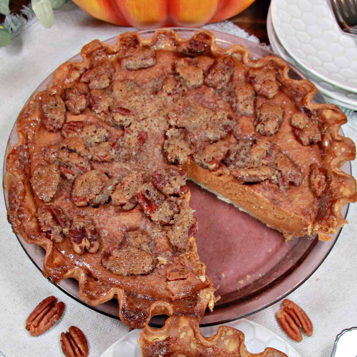 Pumpkin Pecan Pie | Sweet Ordeal | Dessert