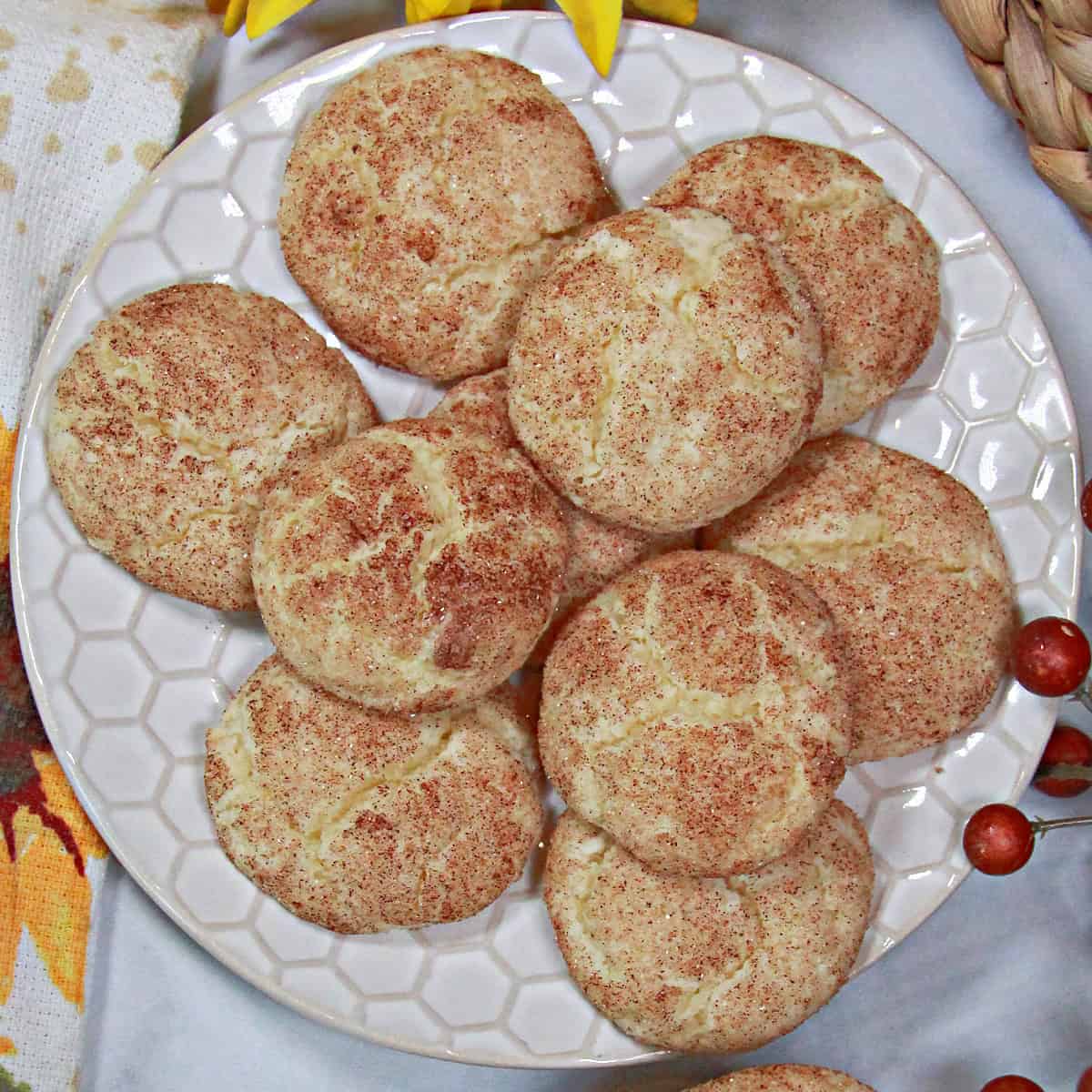 Sugared Cinnamon Crackle Cookies | Sweet Ordeal | Dessert