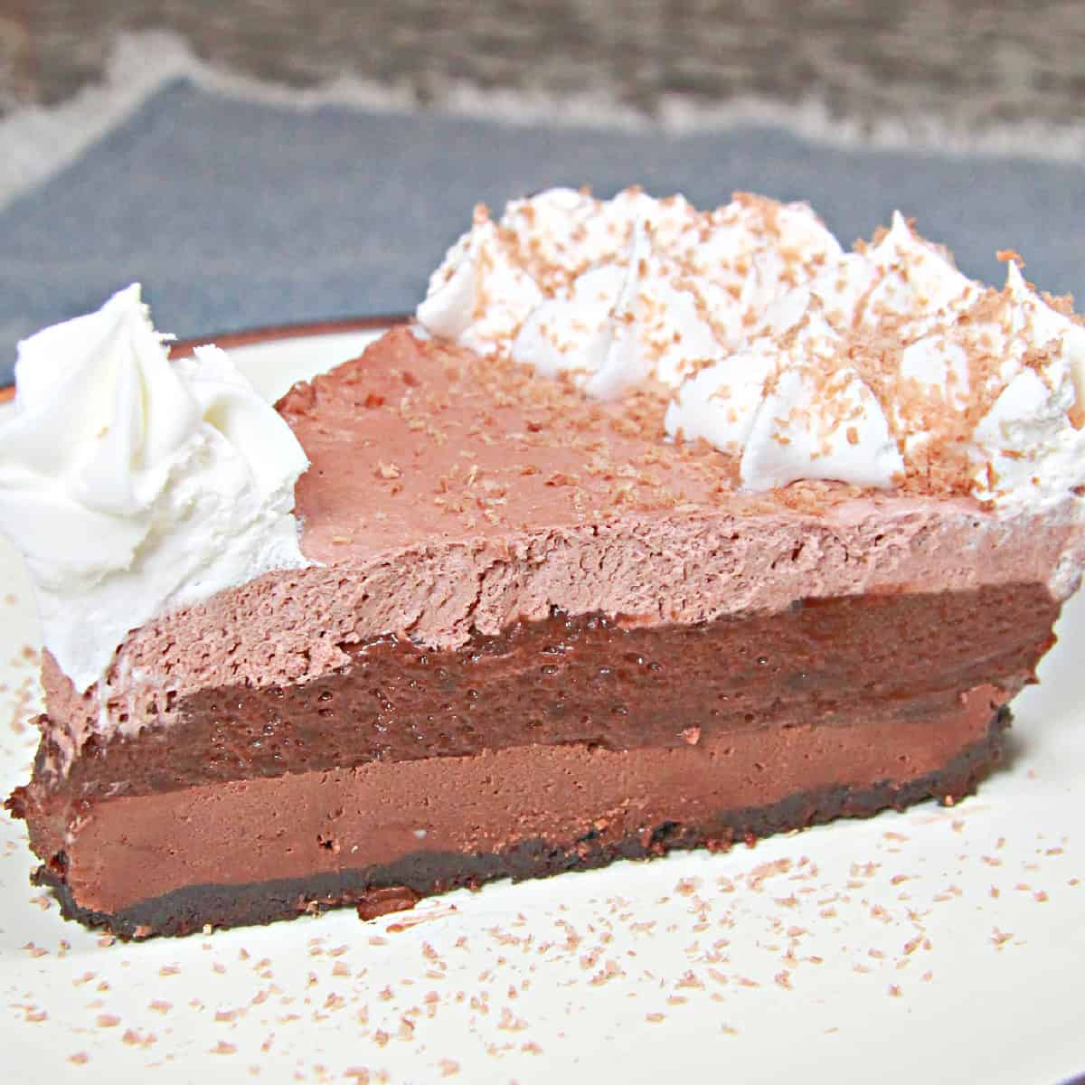 No Bake Triple Chocolate Pie | Sweet Ordeal | Dessert