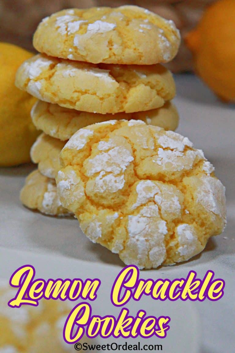 Lemon Crackle Cookies | Sweet Ordeal | Dessert